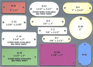Series BL-B Tags - Short Order Products